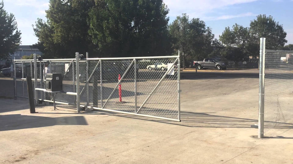 Galvanized Chain Link Cantilever Gate – America's Fence Store