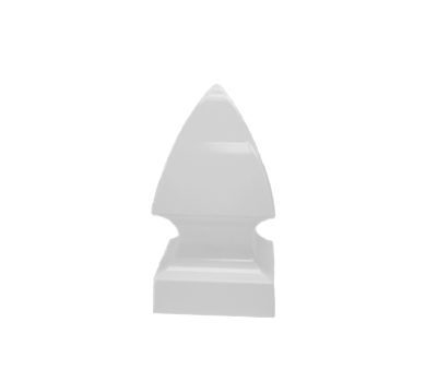 4" White Gothic Cap – America's Fence Store