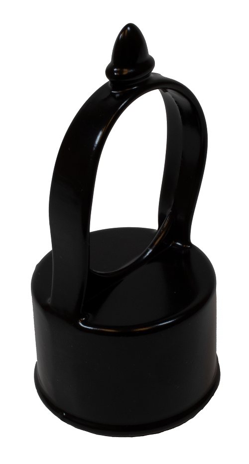 2-1/2" x 1-5/8" Black Steel Line Loop Top – America's Fence Store
