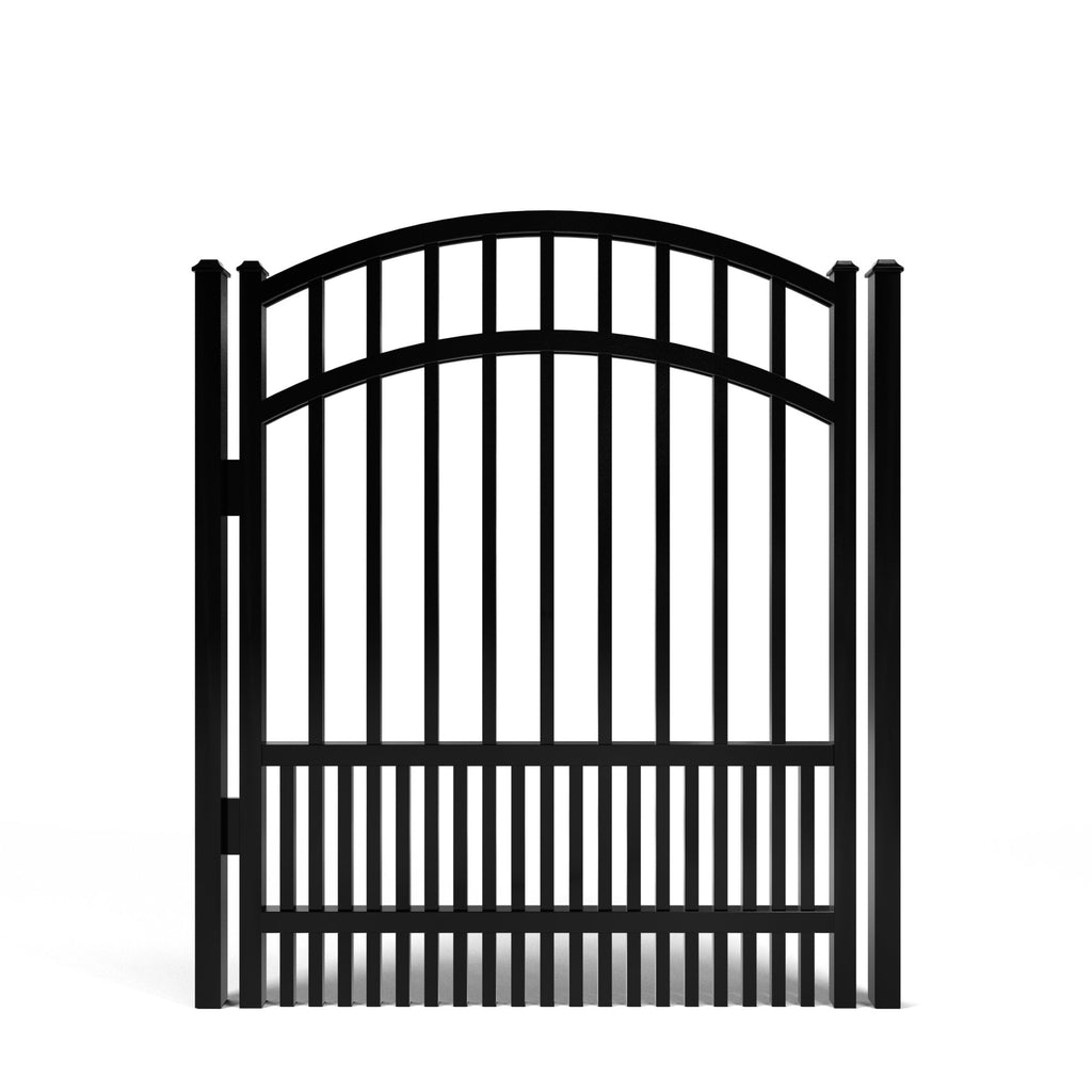 Flat Top Arched Aluminum Walk Gate – America's Fence Store
