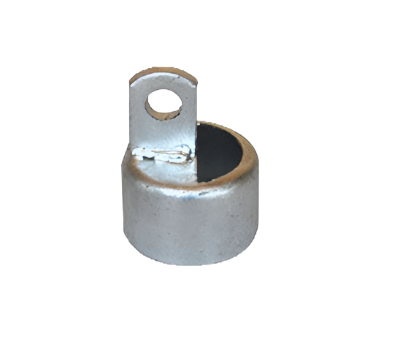 One Hole Steel Rail End 2" – America's Fence Store